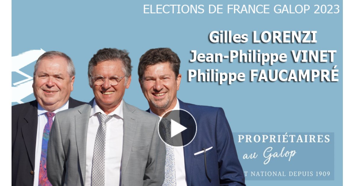 Elections 2023 : J.-Ph.Vinet, G. Lorenzi, Ph. Faucampré pour le ...